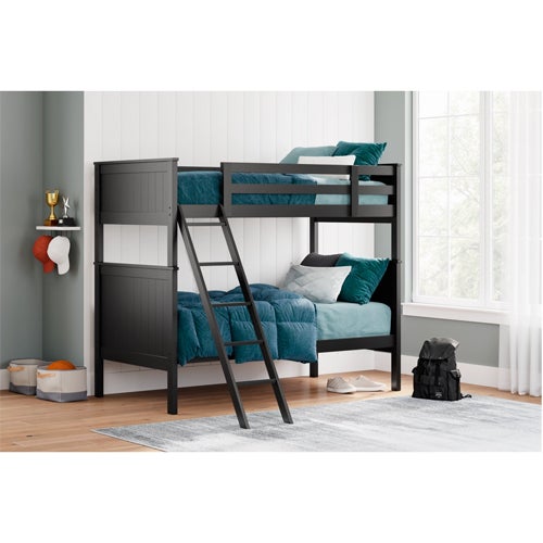 Signature Design by Ashley Nextonfort Twin over Twin Bunk Bed with ...