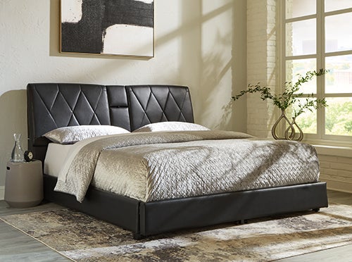 Signature Design by Ashley Beckilore Queen Sound Bed Black
