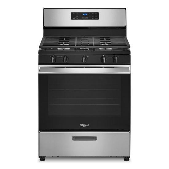 Whirlpool Stainless 5.1 Cu. Ft. Freestanding Gas Range with Edge to ...